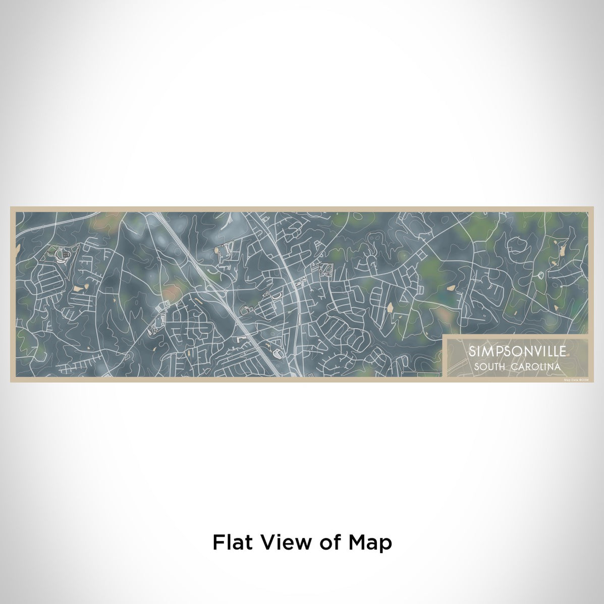 Simpsonville - South Carolina Map Enamel Mug in Afternoon — JACE Maps