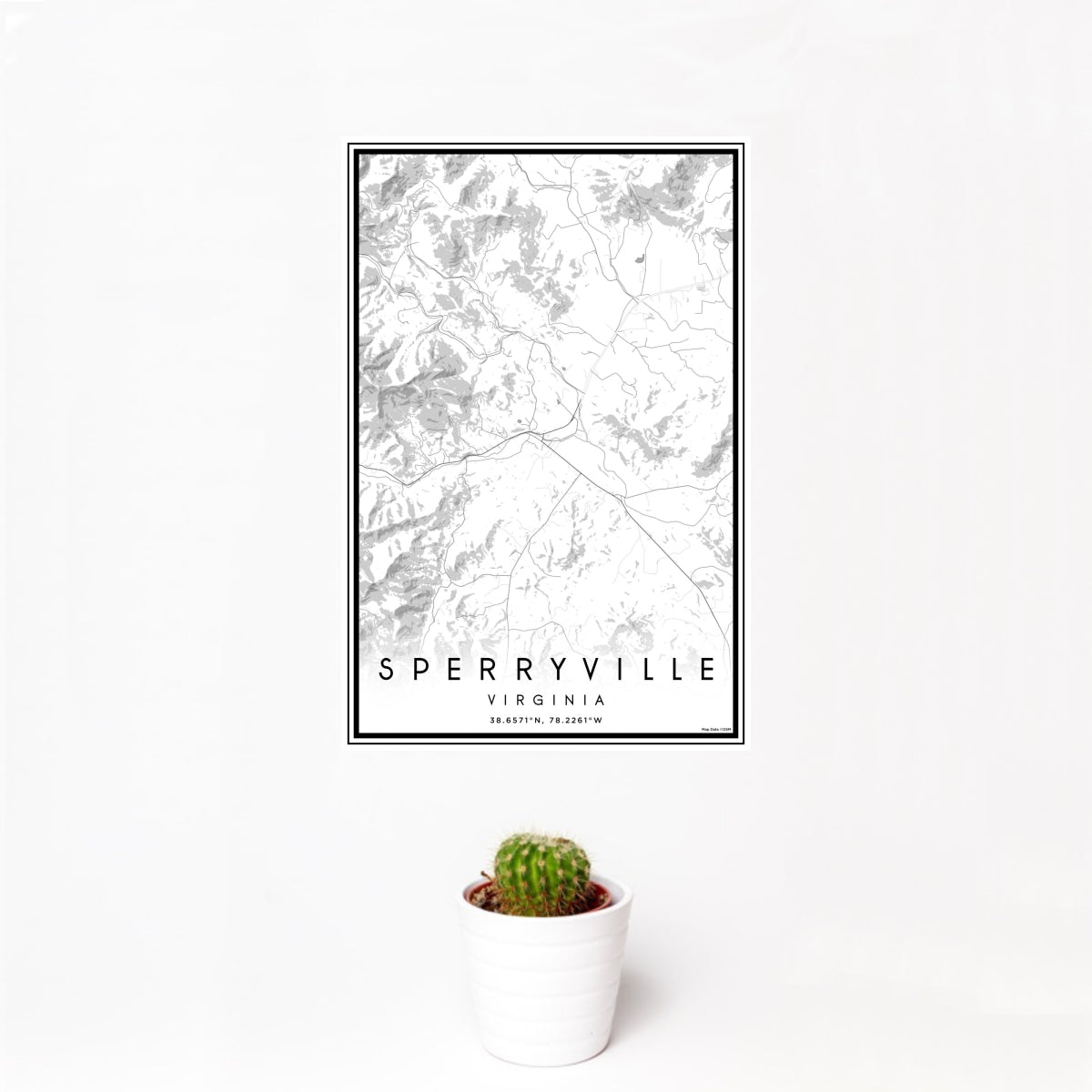 Sperryville - Virginia Map Print in Classic — JACE Maps
