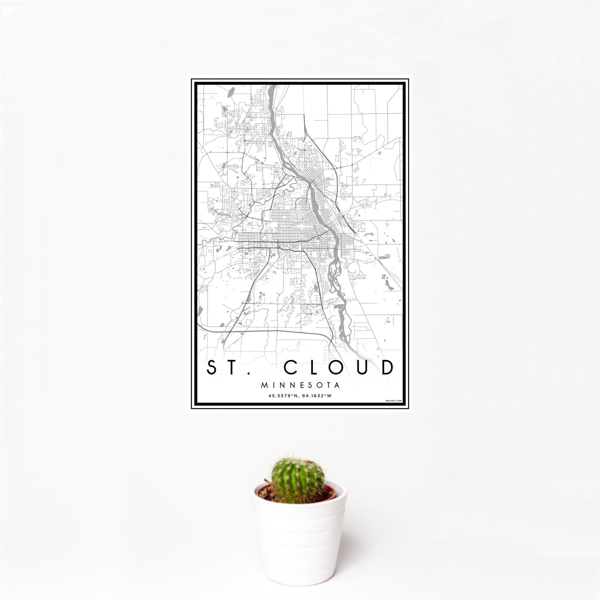 St. Cloud - Minnesota Map Print in Classic — JACE Maps
