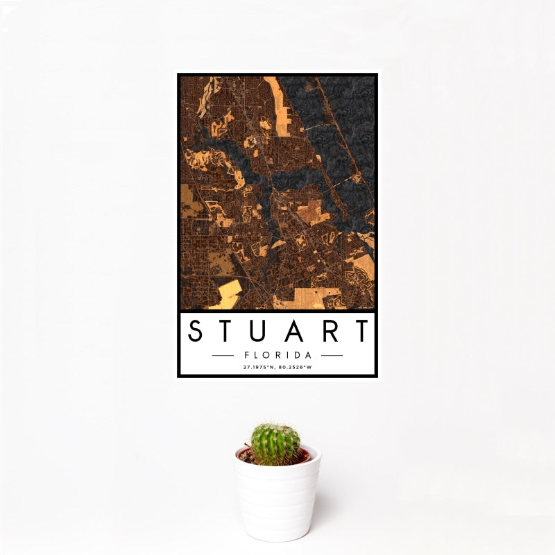 Stuart - Florida Map Print in Ember — JACE Maps