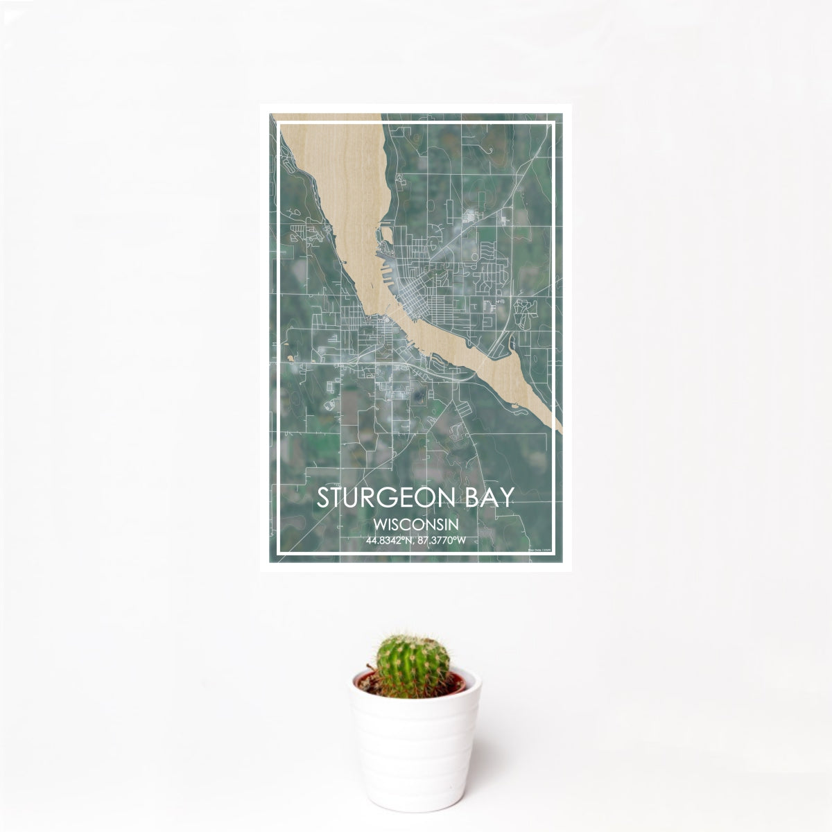 Sturgeon Bay - Wisconsin Map Print in Afternoon — JACE Maps