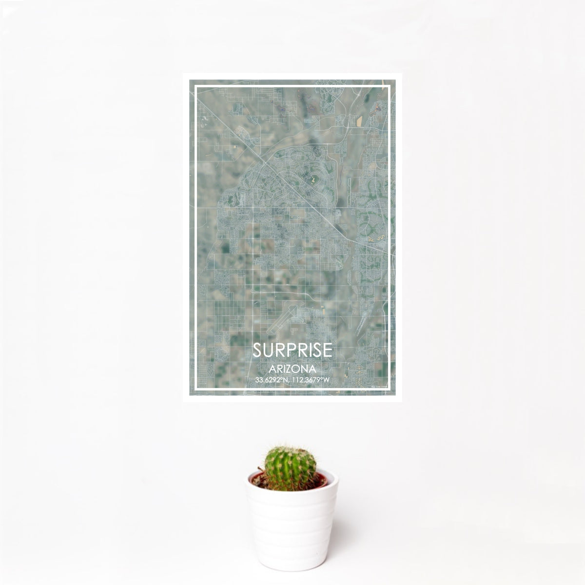 Surprise - Arizona Map Print in Afternoon — JACE Maps