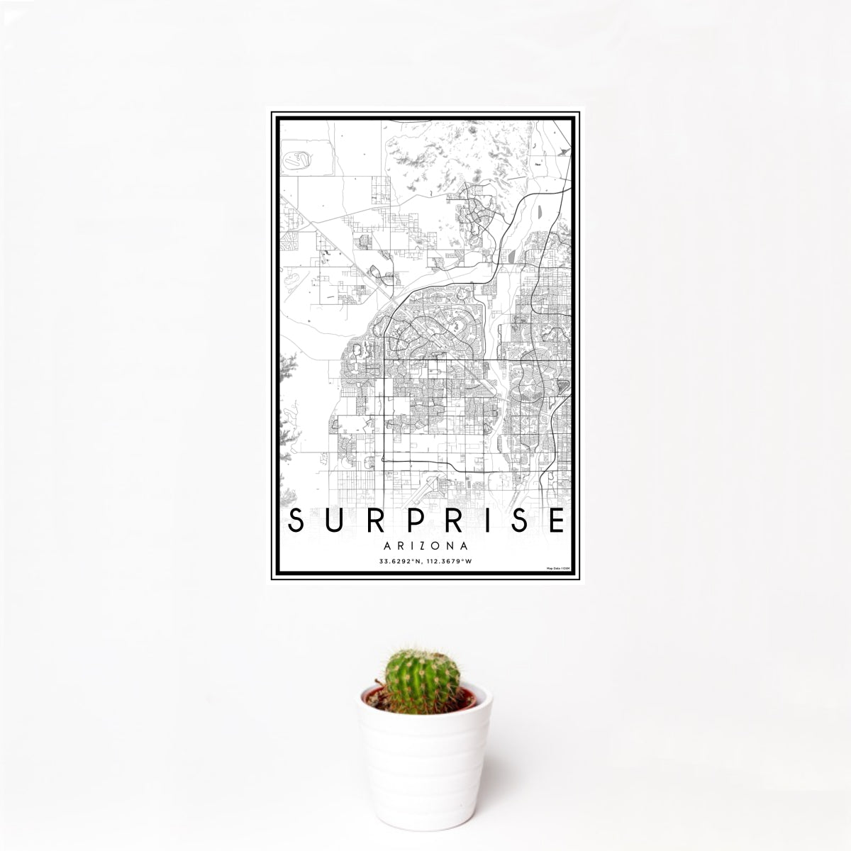Surprise - Arizona Map Print in Classic — JACE Maps