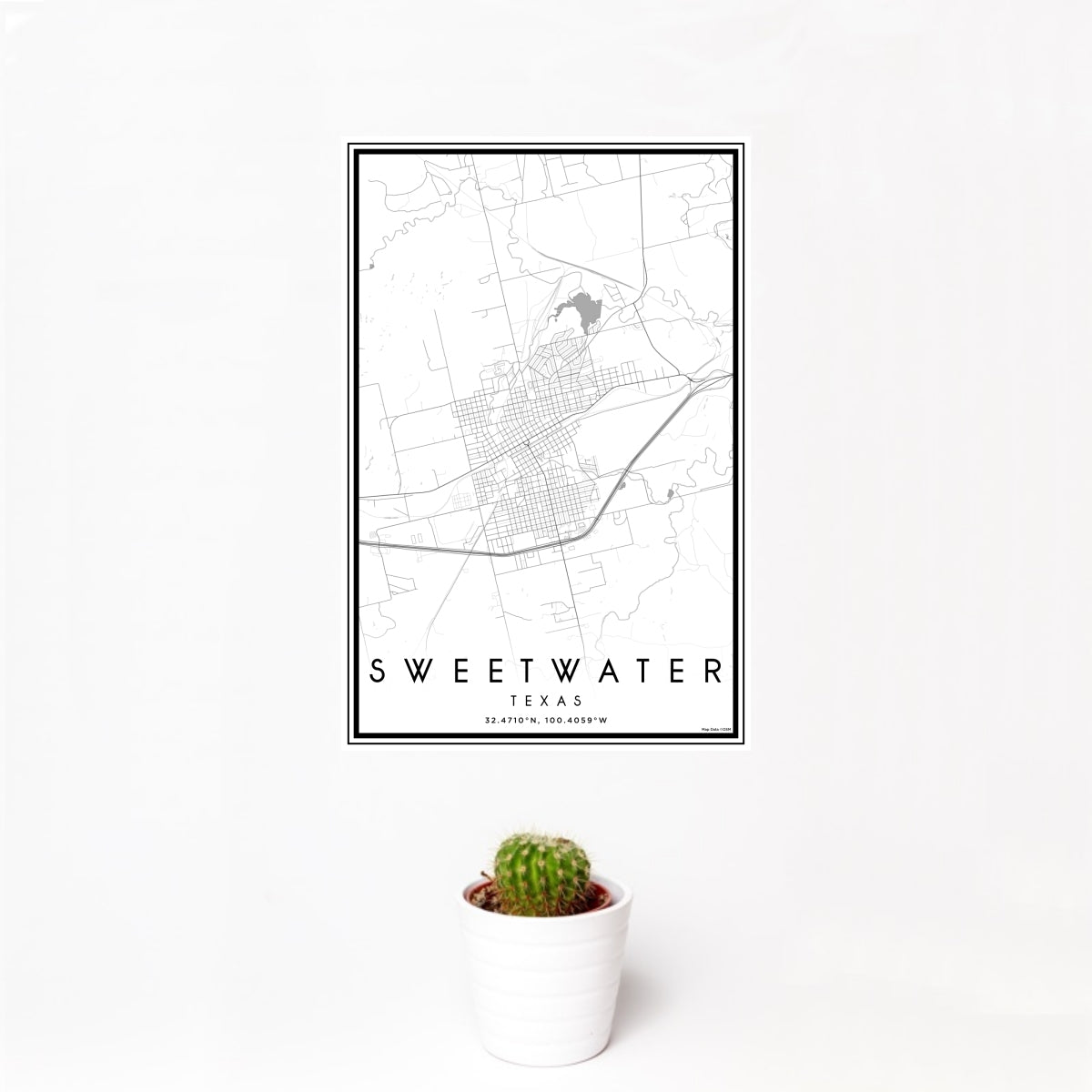 Sweetwater - Texas Map Print in Classic — JACE Maps