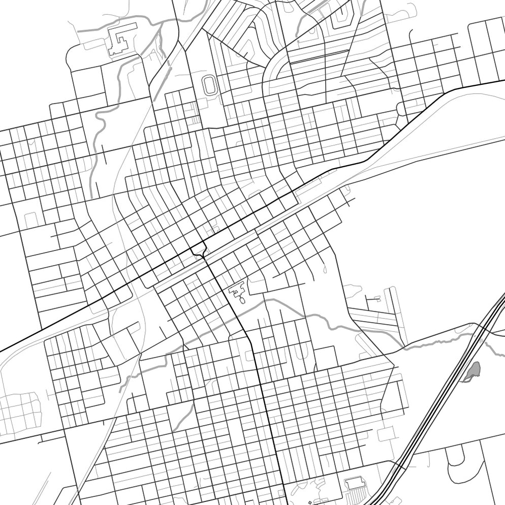 Sweetwater - Texas Map Print in Classic — JACE Maps