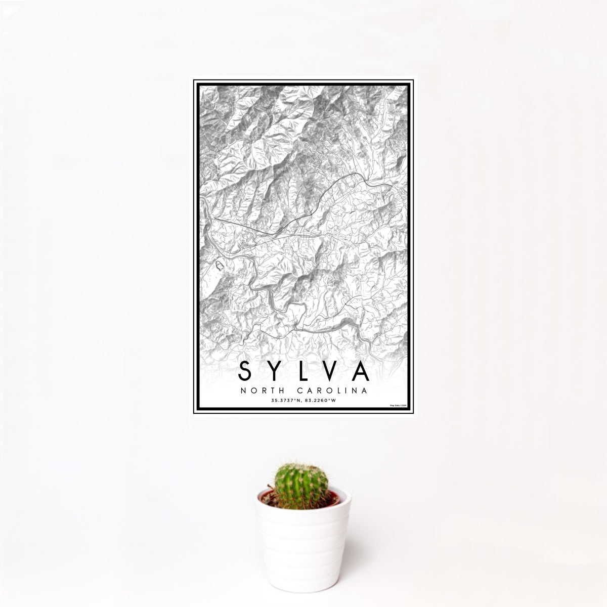 Sylva - North Carolina Map Print in Classic — JACE Maps