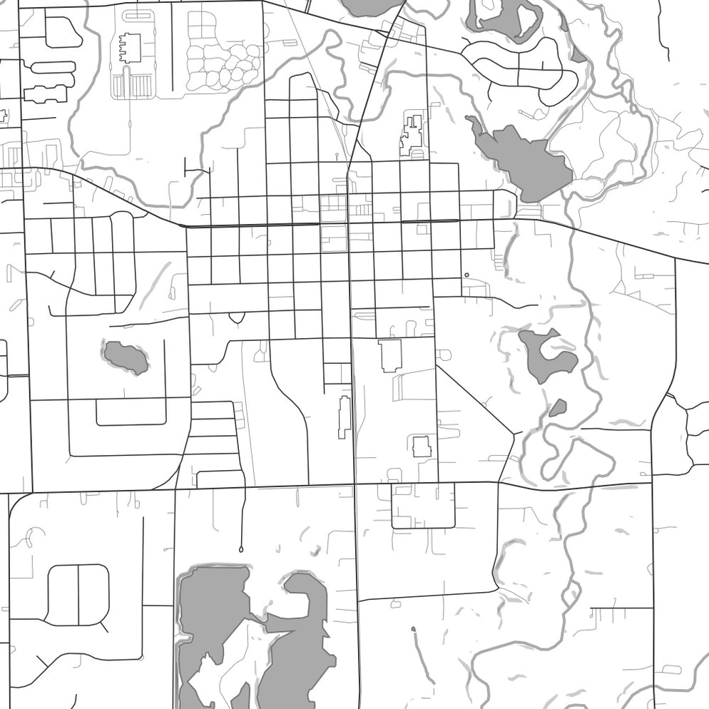 Tecumseh - Michigan Map Print in Classic — JACE Maps