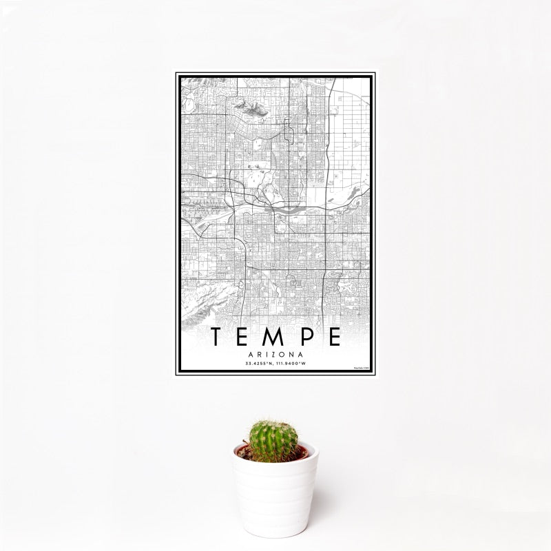 Tempe - Arizona Map Print in Classic — JACE Maps