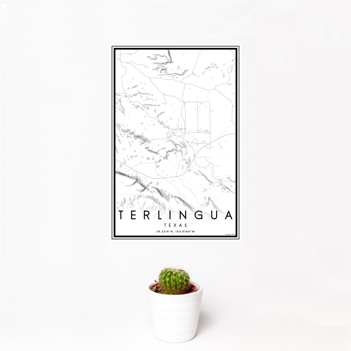 Terlingua - Texas Map Print in Classic — JACE Maps