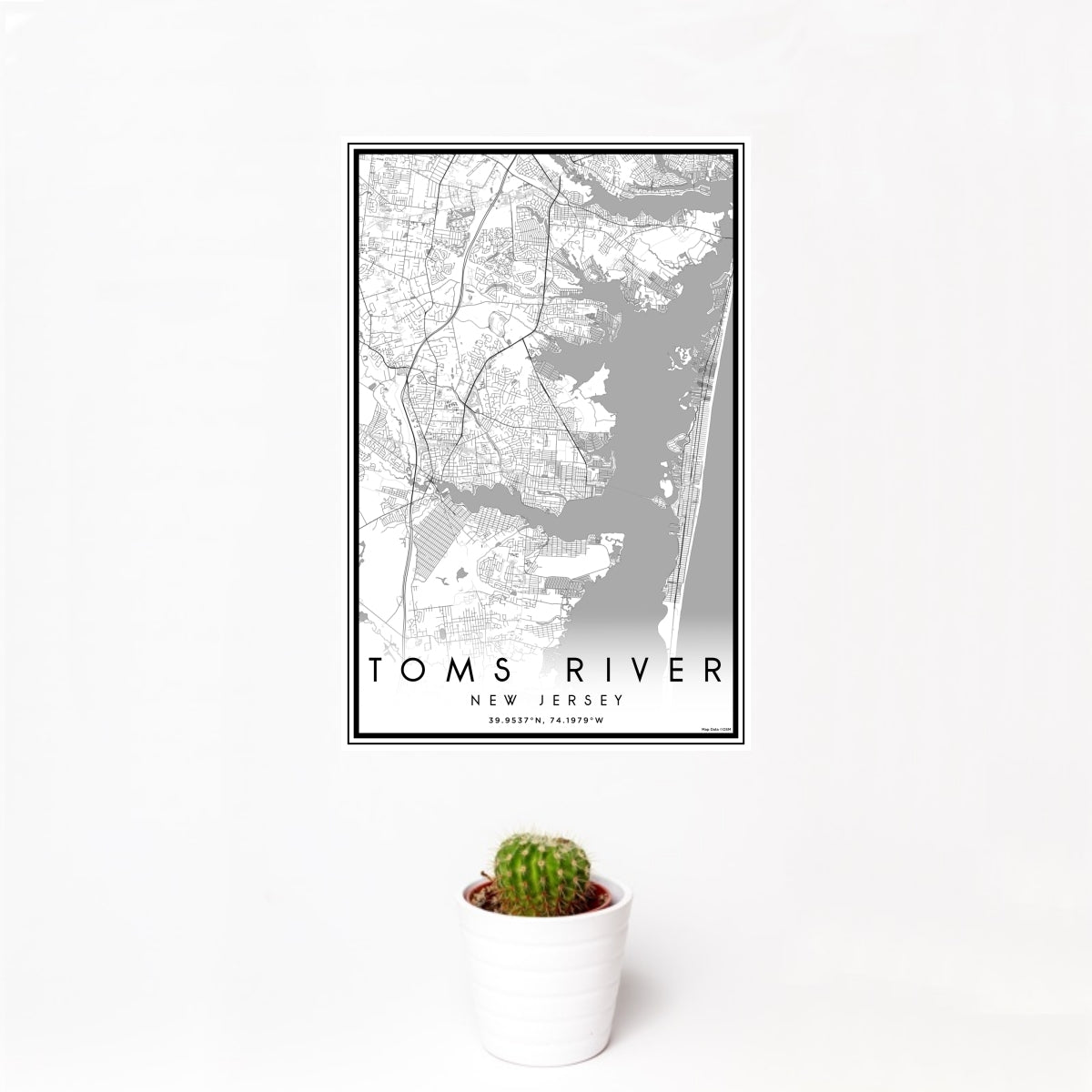 Toms River - New Jersey Map Print in Classic — JACE Maps