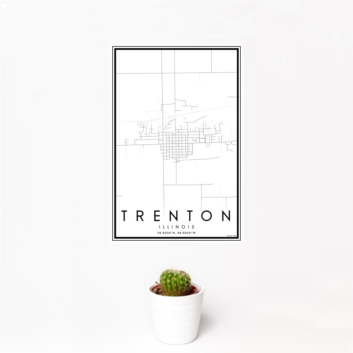 Trenton - Illinois Map Print in Classic — JACE Maps