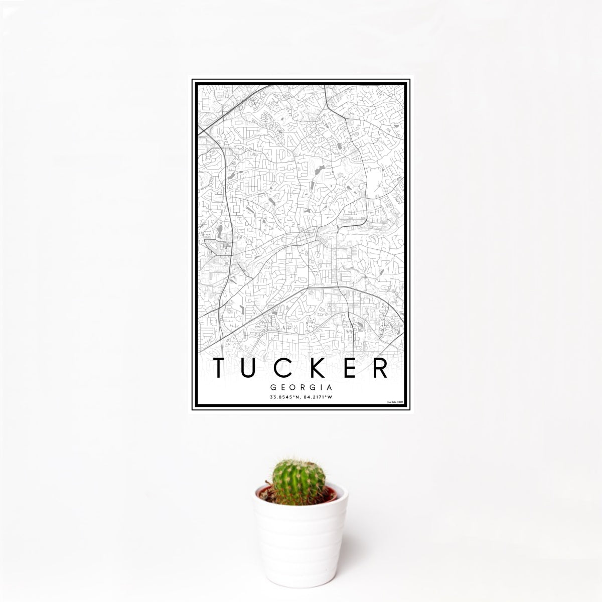 Tucker - Georgia Map Print in Classic — JACE Maps