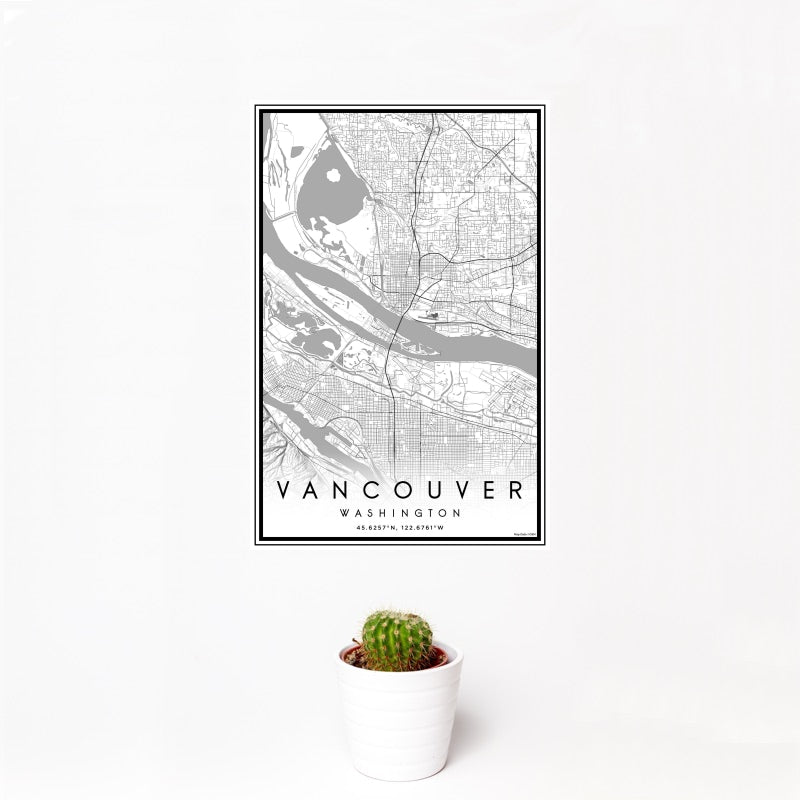 Vancouver - Washington Map Print in Classic — JACE Maps