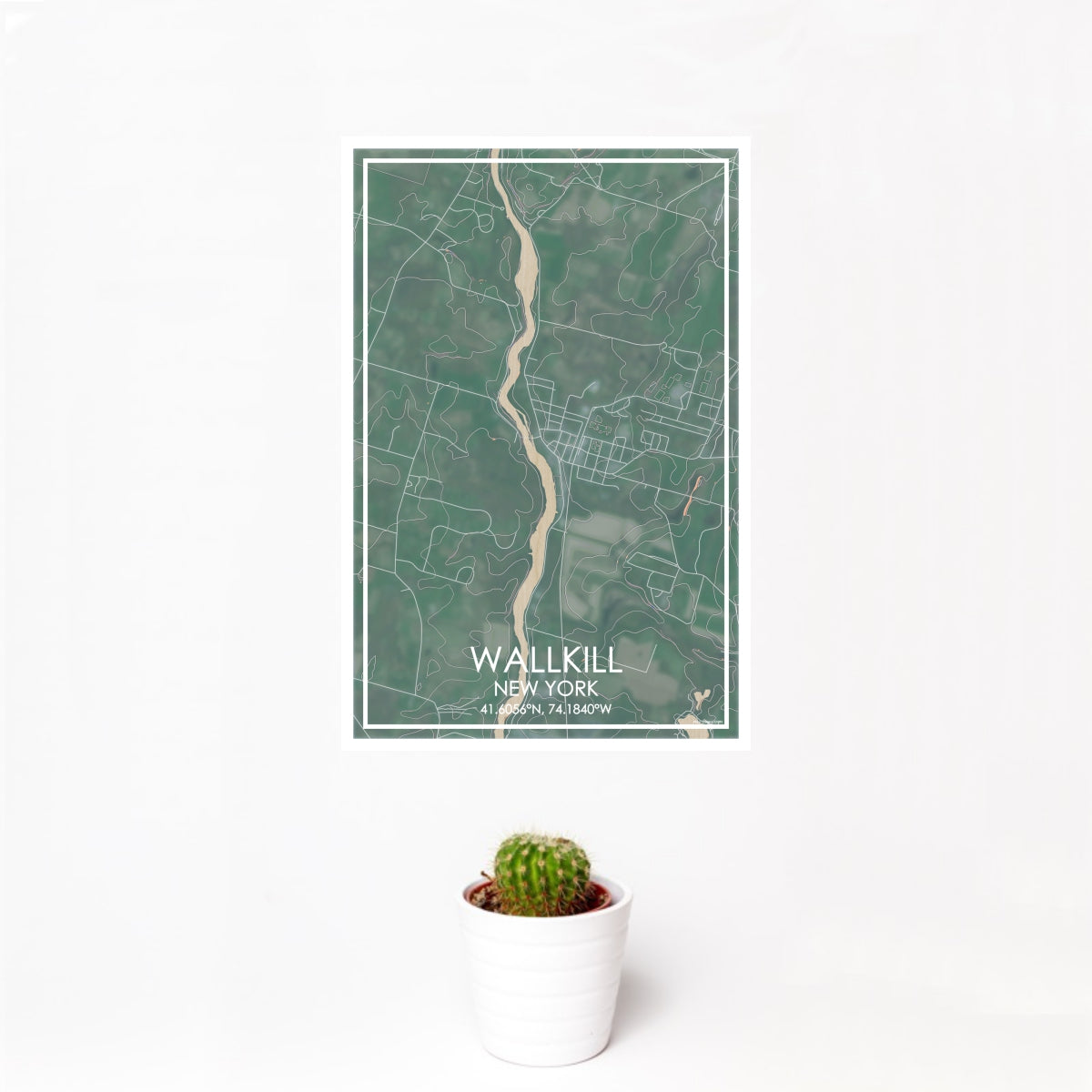 Wallkill - New York Map Print in Afternoon — JACE Maps