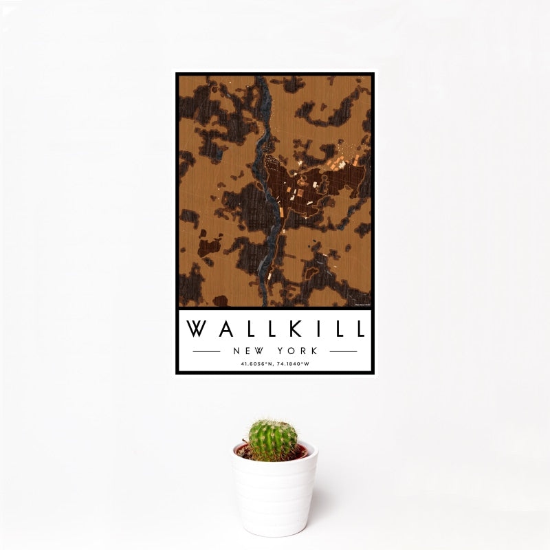 Wallkill - New York Map Print in Ember — JACE Maps