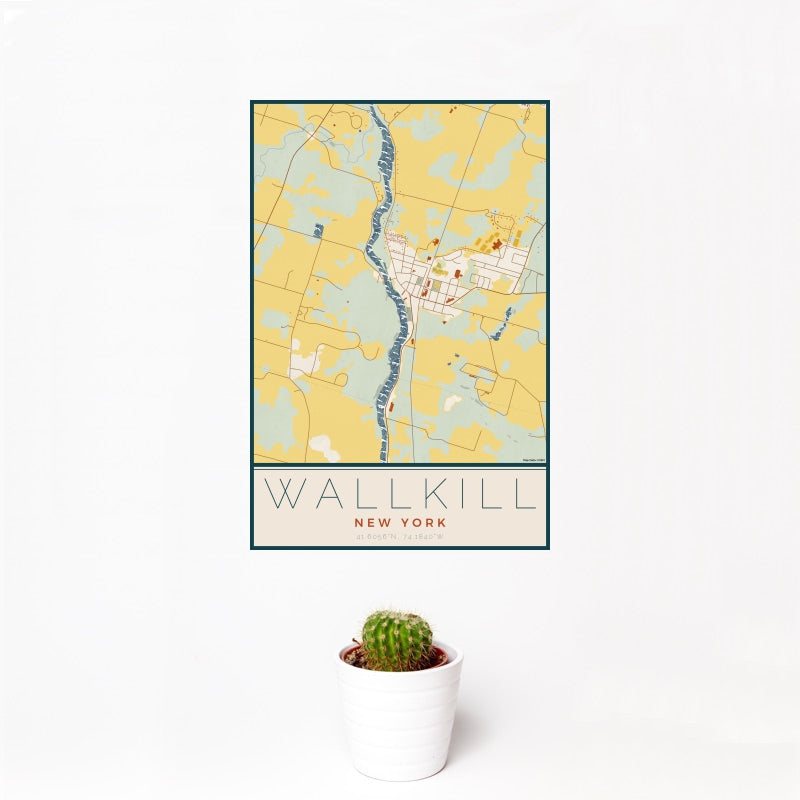 Wallkill - New York Map Print in Woodblock — JACE Maps