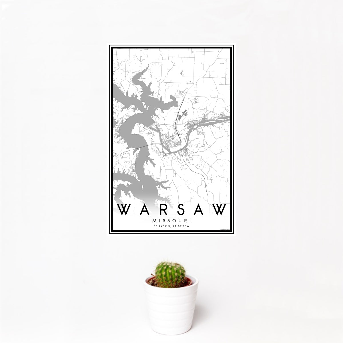 Warsaw - Missouri Map Print in Classic — JACE Maps