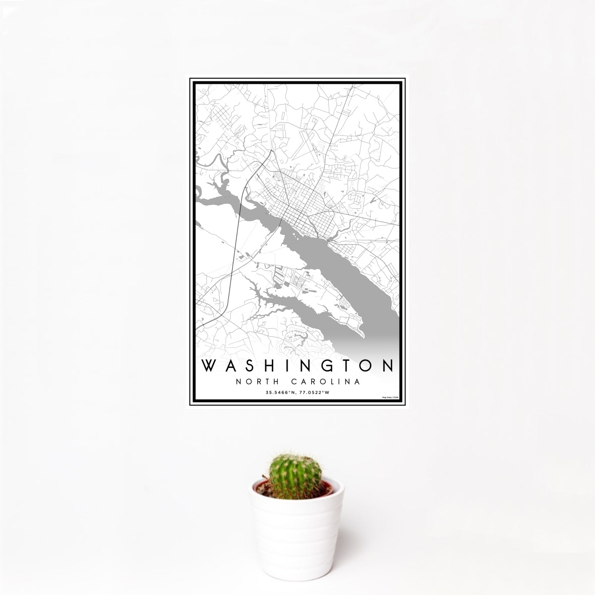Washington - North Carolina Map Print in Classic — JACE Maps