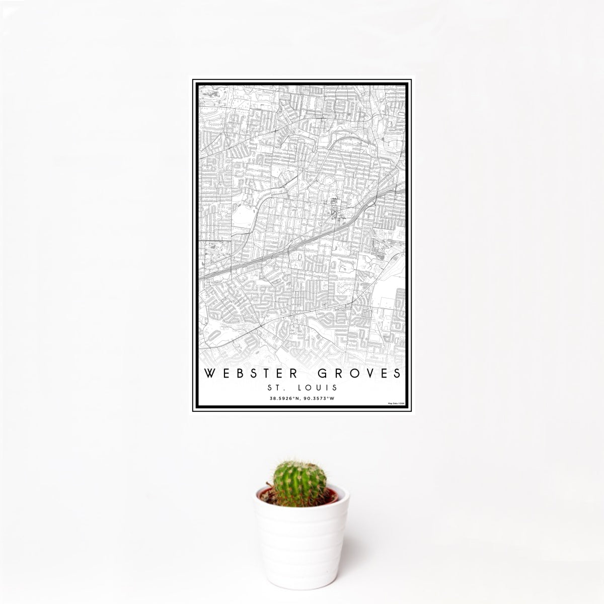 Webster Groves - St. Louis Map Print in Classic — JACE Maps
