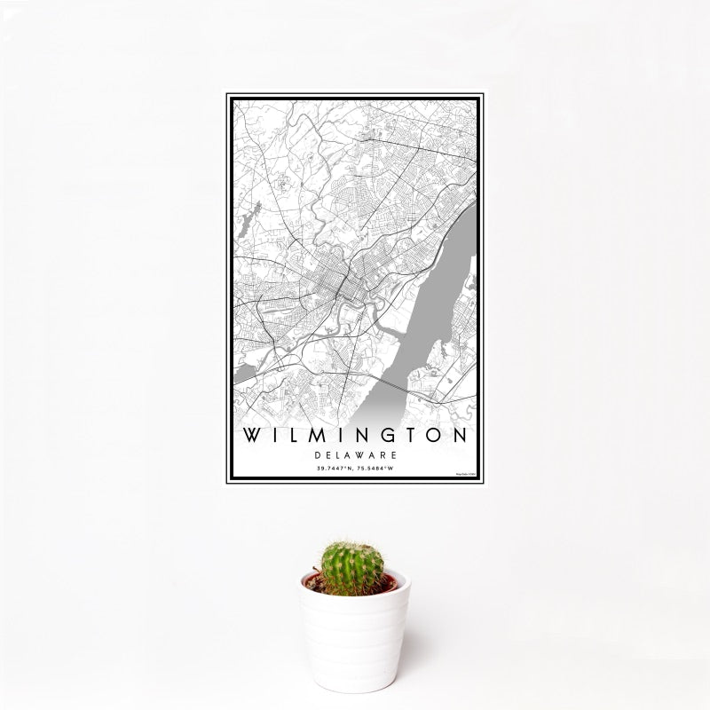 Wilmington - Delaware Map Print in Classic — JACE Maps