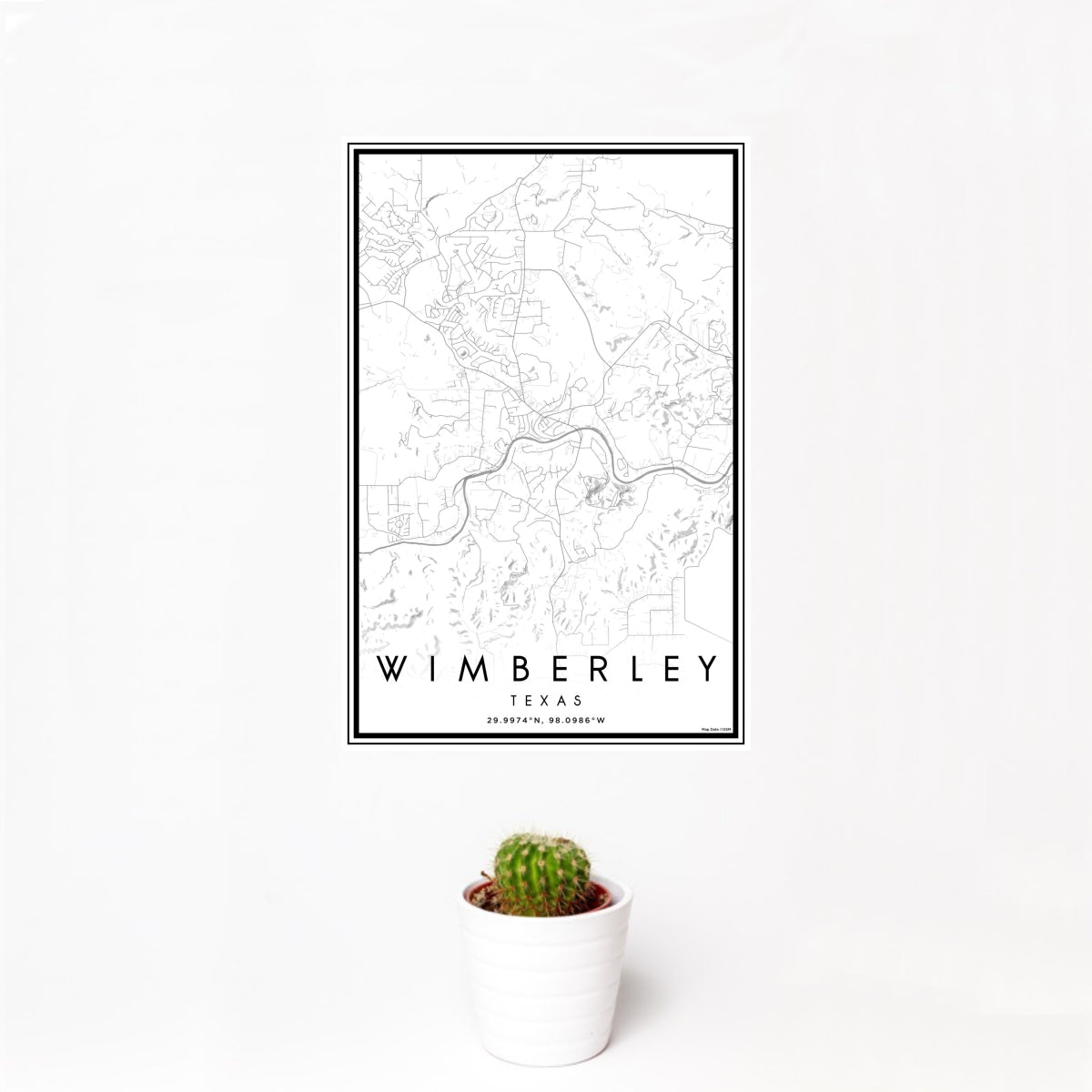 Wimberley - Texas Map Print in Classic — JACE Maps