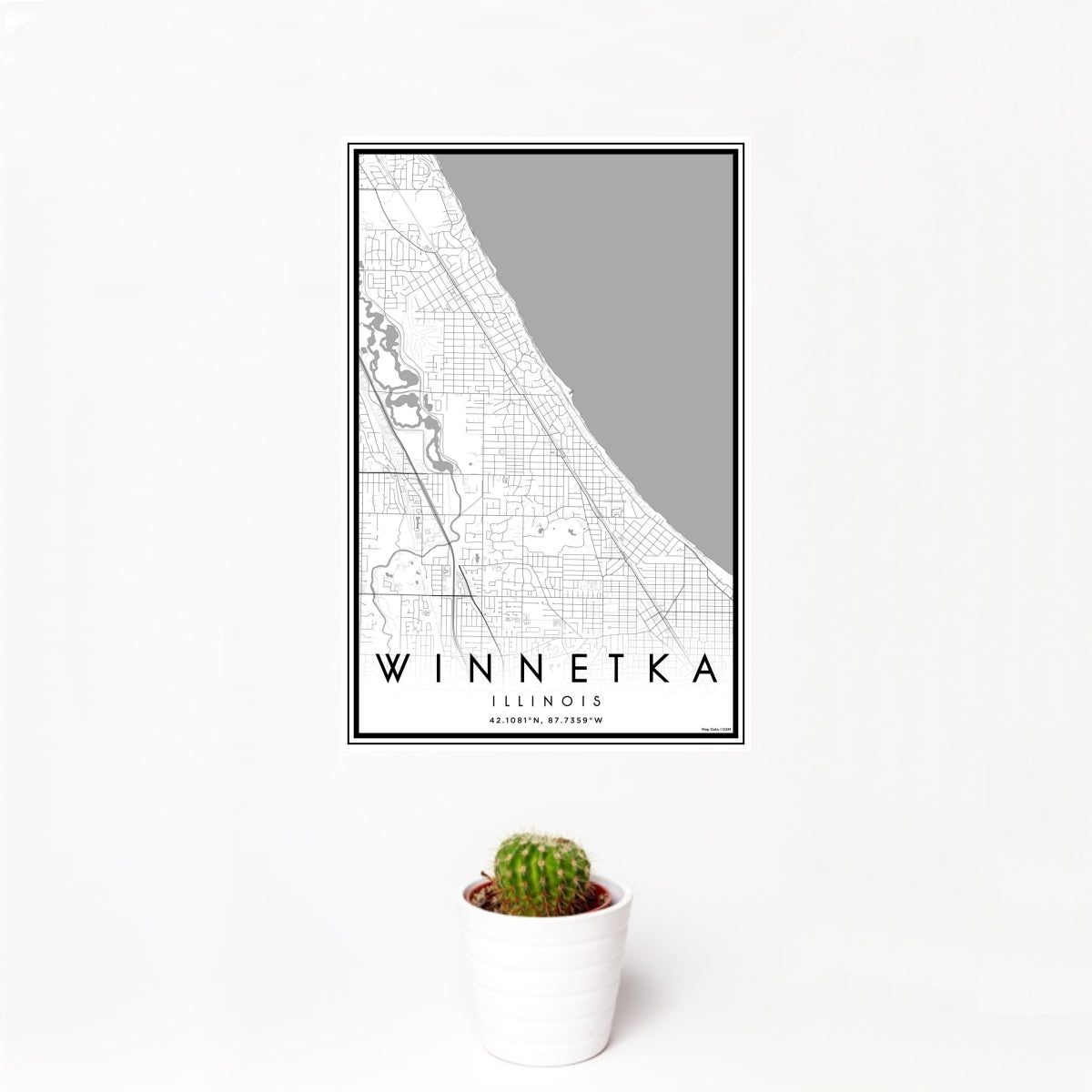 Winnetka - Illinois Map Print in Classic — JACE Maps