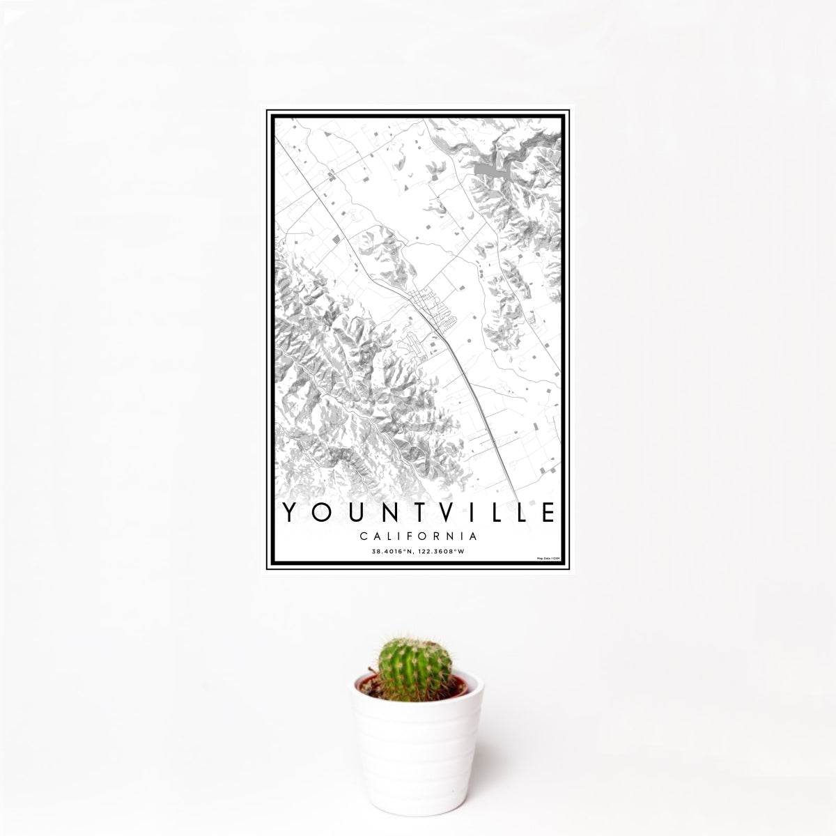 Yountville - California Map Print in Classic — JACE Maps