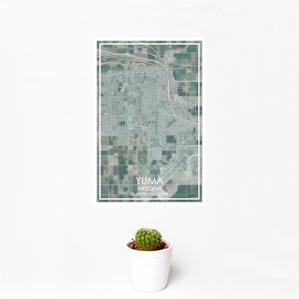 Yuma - Arizona Map Print in Afternoon — JACE Maps